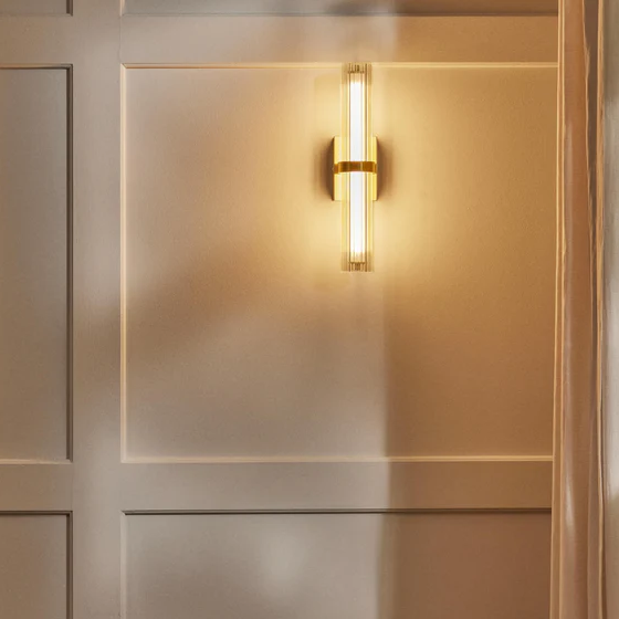 Soren Fluted Glass LED Tube Wall Sconce | LuciaLiving – Lucia Living