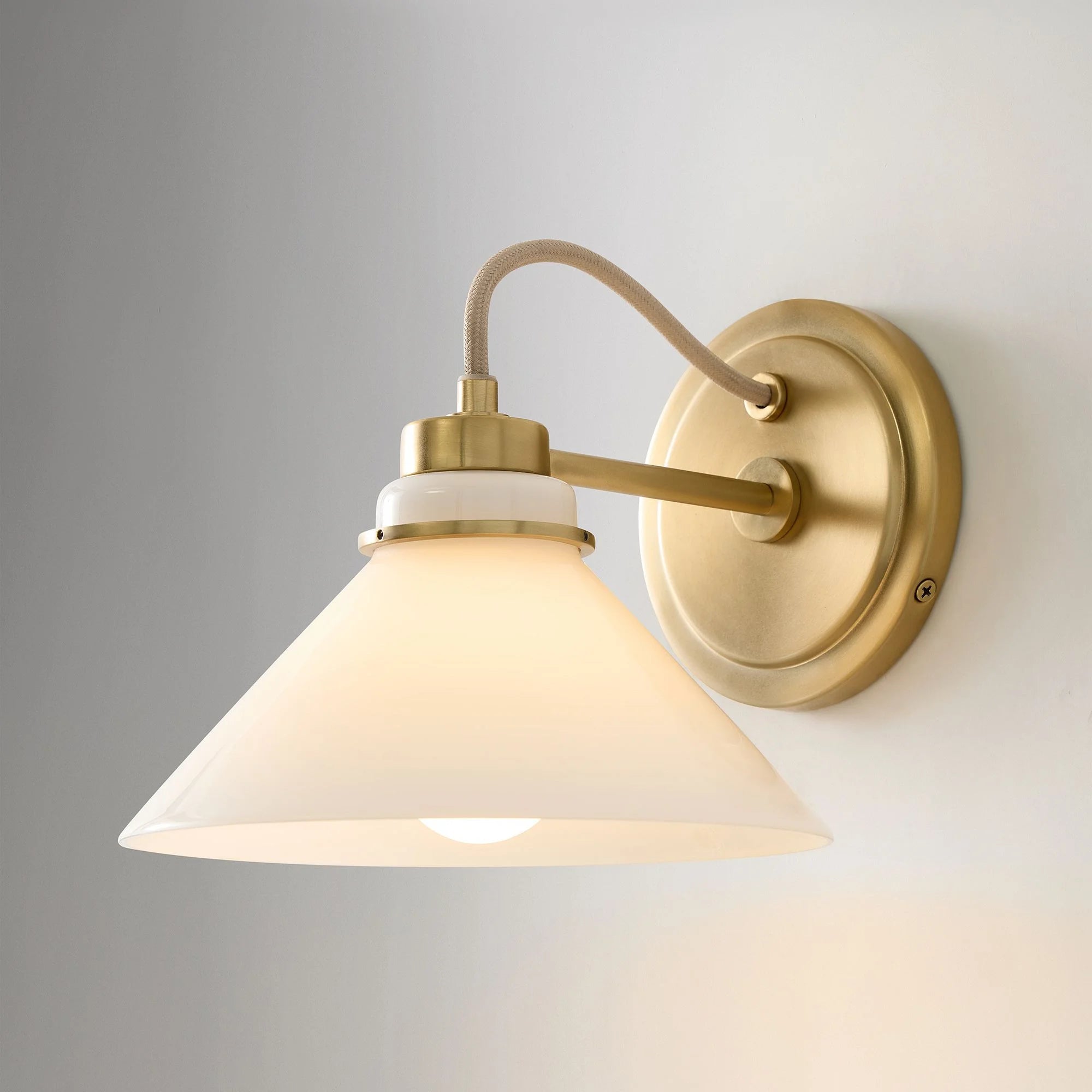 Brielle Industrial Flared Wall Sconce | LuciaLiving – Lucia Living