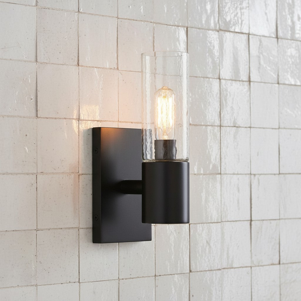 Modern Minimalist Clear Glass Tube Sconce | LuciaLiving – Lucia Living